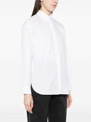 Pinko Embroidered-logo Poplin Shirt