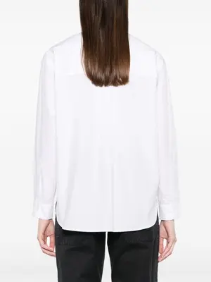 Pinko Embroidered-logo Poplin Shirt