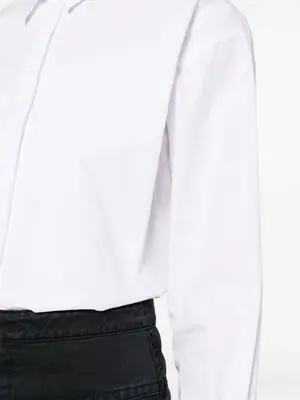 Pinko Embroidered-logo Poplin Shirt