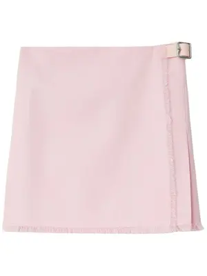 Burberry Buckle-fastening Kilt - Pink