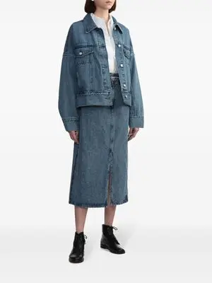 3.1 Phillip Lim A-line Denim Skirt