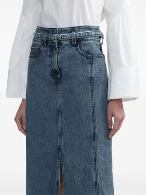 3.1 Phillip Lim A-line Denim Skirt