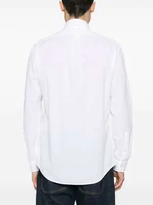 Polo Ralph Lauren Embroidered-logo Cotton Shirt - White