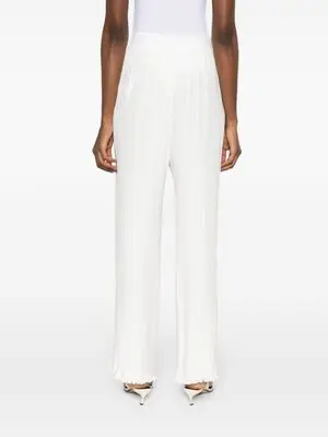 LANVIN Straight-leg Pleated Trousers - White