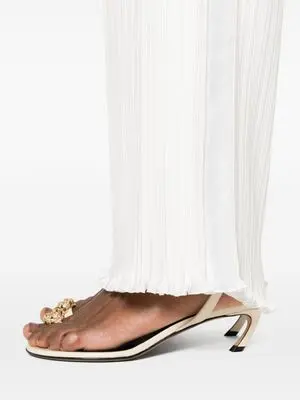 LANVIN Straight-leg Pleated Trousers - White