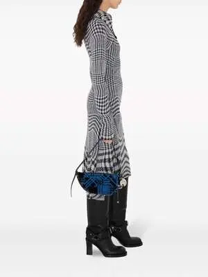 Burberry Houndstooth-pattern Midi Dress
