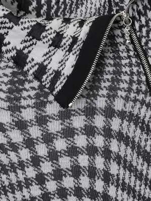 Burberry Houndstooth-pattern Midi Dress