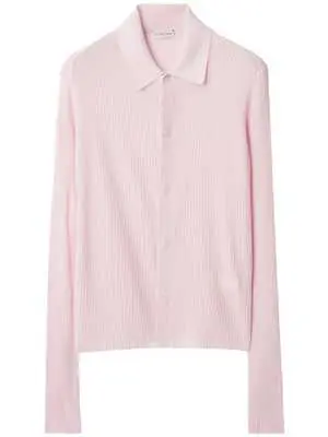 Burberry Buttoned Ribbed Cardigan