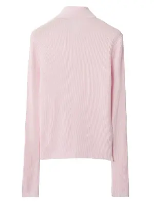 Burberry Buttoned Ribbed Cardigan