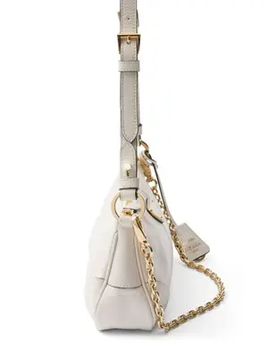 Prada Re-edition Leather Shoulder Bag - White