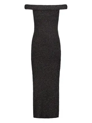 TOTEME Roll Off-shoulder Knitted Dress