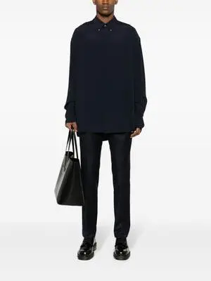 AMI Paris Tapered-leg Wool Trousers