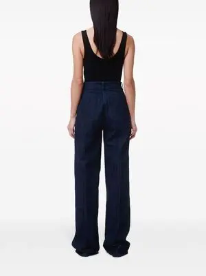 Another Tomorrow High-rise Denim Trousers