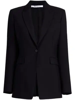 Another Tomorrow Single-breasted Merino Wool Blazer