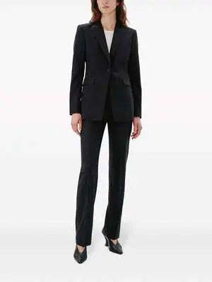 Another Tomorrow Single-breasted Merino Wool Blazer