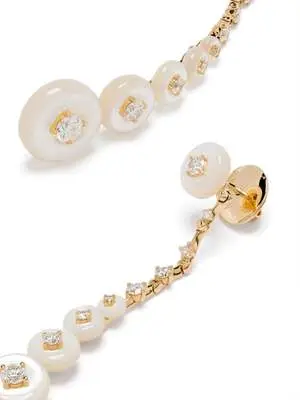 Fernando Jorge 18kt Gold Diamond And Mother-of-pearl Earrings