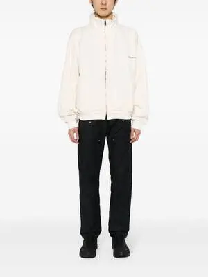 Buscemi Cotton Fleece Bomber Jacket - Neutrals