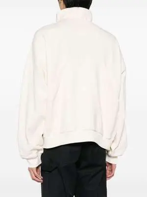 Buscemi Cotton Fleece Bomber Jacket - Neutrals