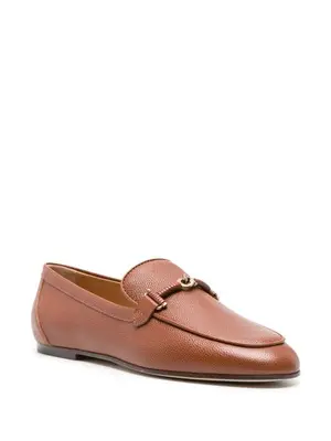 TOD'S Knot-plaque Leather Loafers