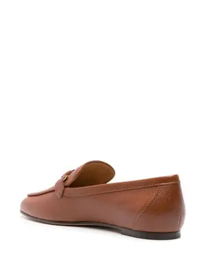 TOD'S Knot-plaque Leather Loafers