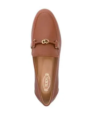 TOD'S Knot-plaque Leather Loafers