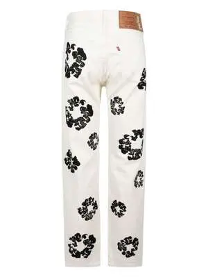 DENIM TEARS X Levi's Wreath-print Jeans