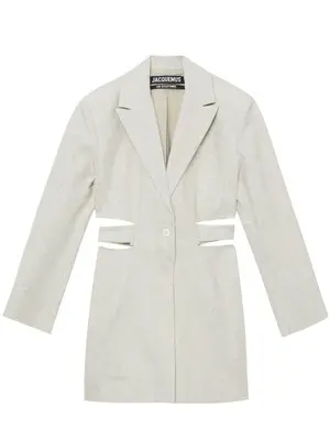 Jacquemus La Robe Bari Blazer Minidress - Neutrals