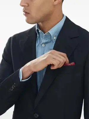 Brunello Cucinelli Super 150s Virgin Wool Four Season Batavia Twill Blazer