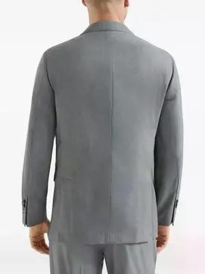 Brunello Cucinelli Virgin Wool And Silk Lightweight Hopsack Blazer