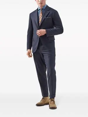 Brunello Cucinelli Single-breasted Virgin-wool Blazer - Blue