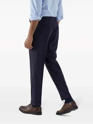 Brunello Cucinelli Check-pattern Trousers - Blue