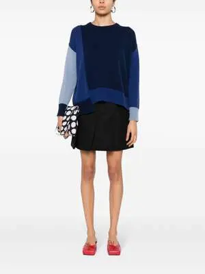 Marni Pleated A-line Mini Skirt - Black