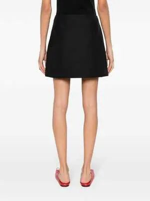 Marni Pleated A-line Mini Skirt - Black