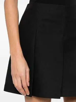 Marni Pleated A-line Mini Skirt - Black