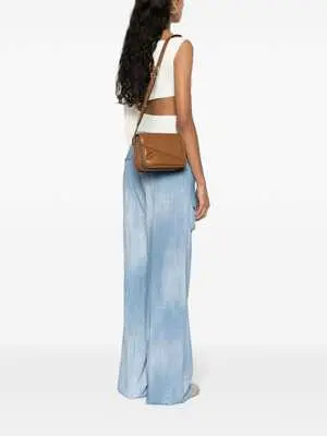 WANDLER Oscar Trunk Leather Crossbody Bag - Brown
