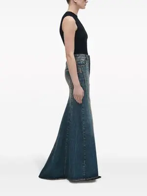 Marc Jacobs Fluted Denim Maxi Skirt