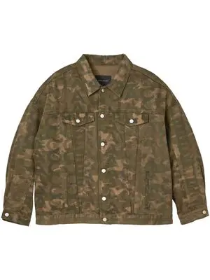 Marc Jacobs Camouflage-print Denim Trucker Jacket
