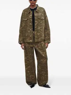Marc Jacobs Camouflage-print Denim Trucker Jacket