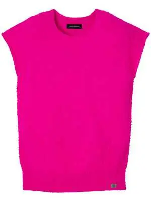Marc Jacobs Pilled Cap-sleeve Wool Vest - Pink