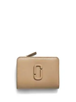 Marc Jacobs The Covered J Marc Mini Compact Wallet - Neutrals