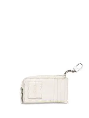 Marc Jacobs The Leather Top Zip Multi Wallet - White