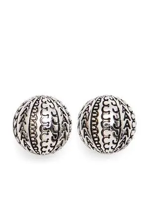 Marc Jacobs The Monogram Stud Earrings - Silver