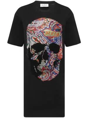 Philipp Plein Logo-print Cotton Minidress