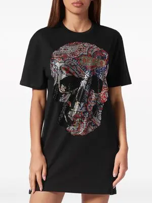 Philipp Plein Logo-print Cotton Minidress