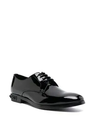Philipp Plein Derby Stars Leather Oxford Shoes