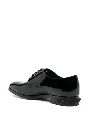 Philipp Plein Derby Stars Leather Oxford Shoes