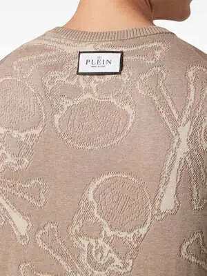 Philipp Plein Skull & Bones Jacquard Jumper