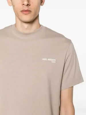 Axel Arigato Logo-print Cotton T-shirt - Grey