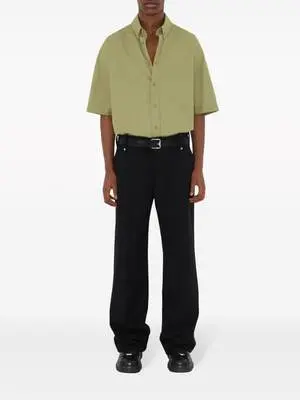 Burberry Logo-embroidered Poplin Shirt