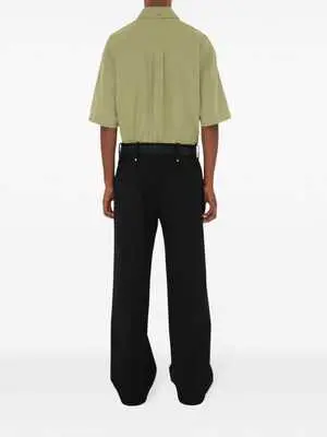 Burberry Logo-embroidered Poplin Shirt